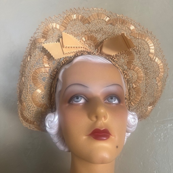 HANLON HATS | Accessories | Magnificent 9340s Shiny Gold Woven Straw ...